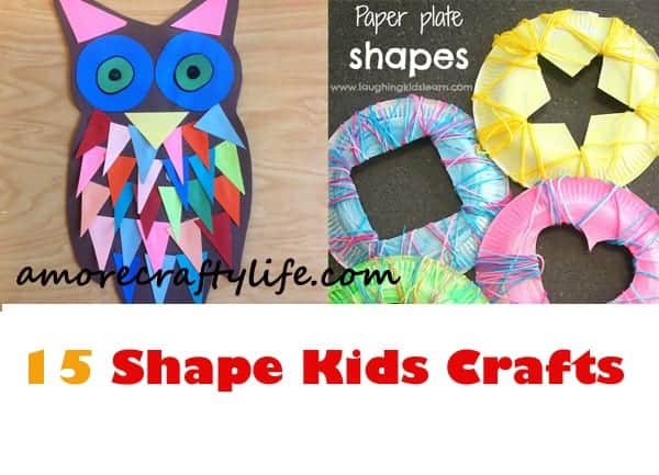 Shape Kids Crafts – Creative Math Crafts - A More Crafty Life