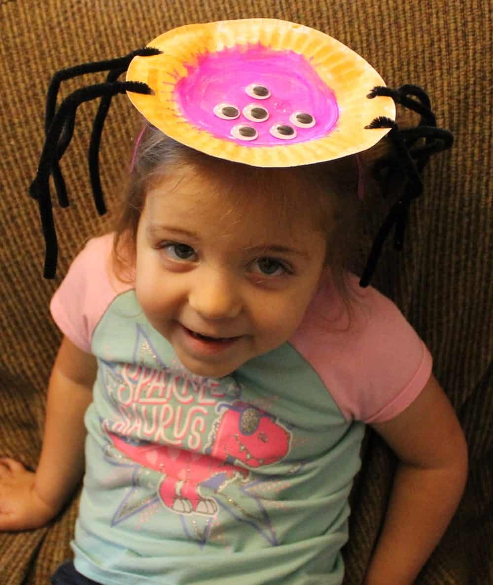 Easy Paper Plate Spider Kid Craft – Halloween Craft - A More Crafty Life