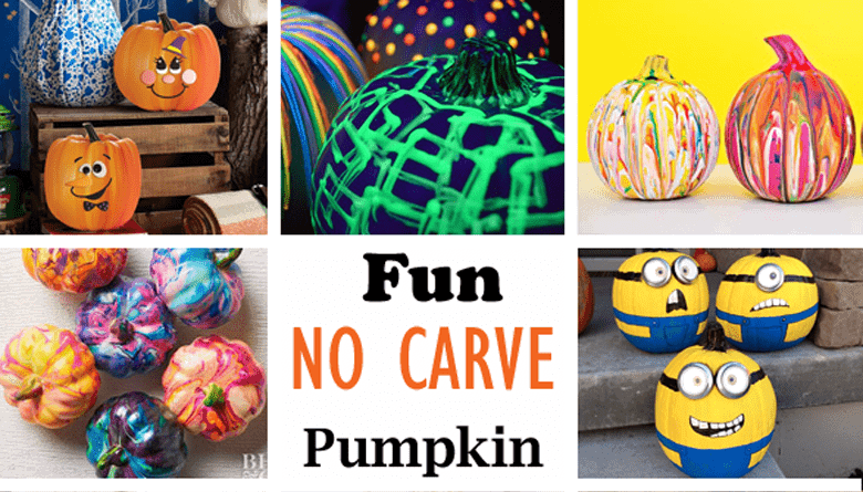 No Carve Pumpkin Ideas – For Kids - A More Crafty Life