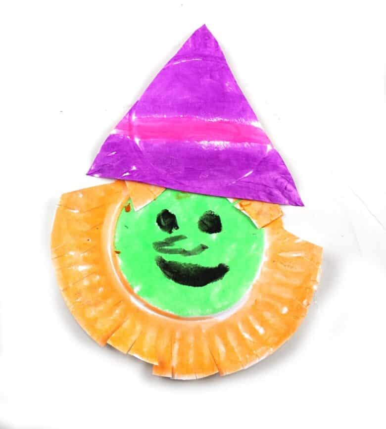 Witch Puppet Kid Craft – Halloween Craft - A More Crafty Life