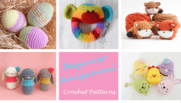 15 Easy Beginner Amigurumi Crochet Patterns to Make - Tips - A More ...