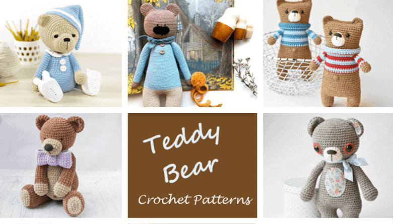 13 Teddy Bear Crochet Patterns to Make Amigurumi Tips - A More Crafty Life
