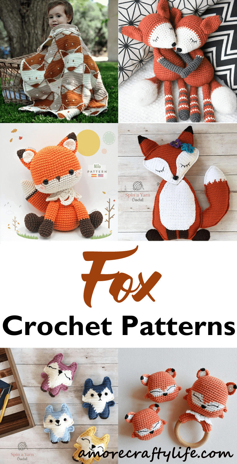 17 Fox Crochet Patterns to Make Cute Toys - A More Crafty Life
