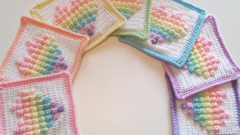 25 Rainbow Crochet Patterns - Colorful Easy Projects - A More Crafty Life