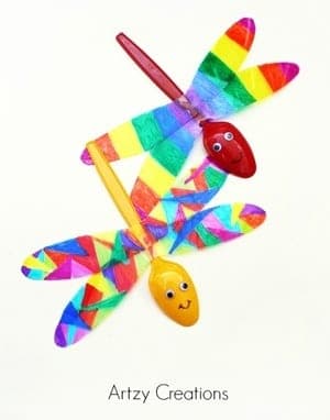 12 Dragonfly Kid Crafts - Fun Bug Crafts - A More Crafty Life