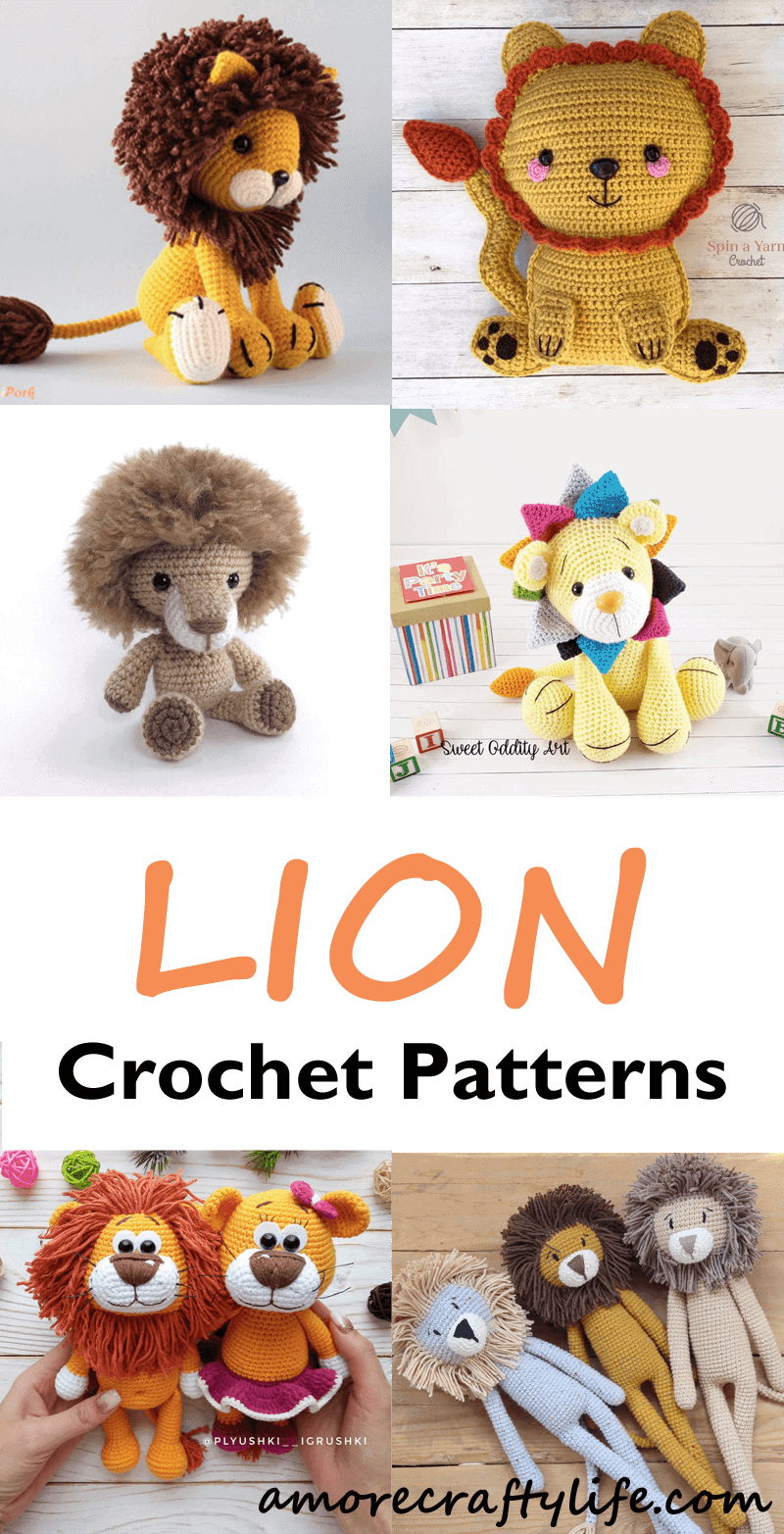 15 Best Lion Crochet Patterns – Amigurumi Tips - A More Crafty Life