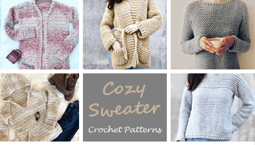 31 Cozy Sweater Crochet Patterns to Make: Great for Fall - A More ...
