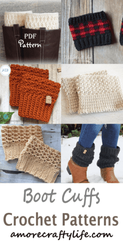 12 Boot Cuffs Crochet Patterns to Make Keep Warm - A More Crafty Life