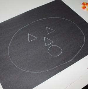 Candy Corn Jack-O-Lantern Kid Craft - A More Crafty Life