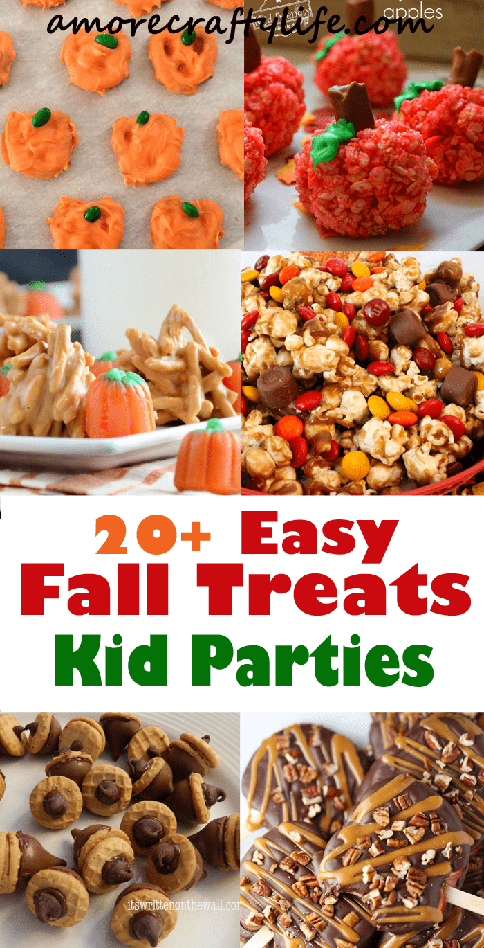 22 Easy Party Treats –Fall & Halloween Snacks - A More Crafty Life