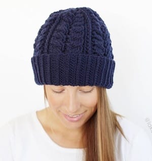 11 Cable Hat Crochet Patterns to Make Keep Warm - A More Crafty Life