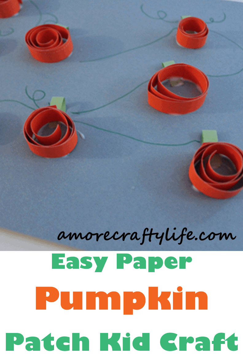 Paper Pumpkin Patch Kid Craft - A More Crafty Life