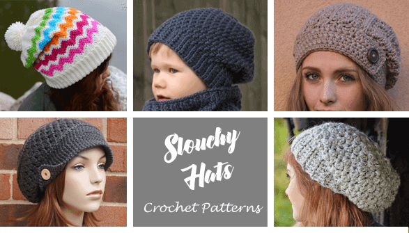19 Crochet Slouchy Hat Patterns to Make: Quick Projects - A More Crafty ...