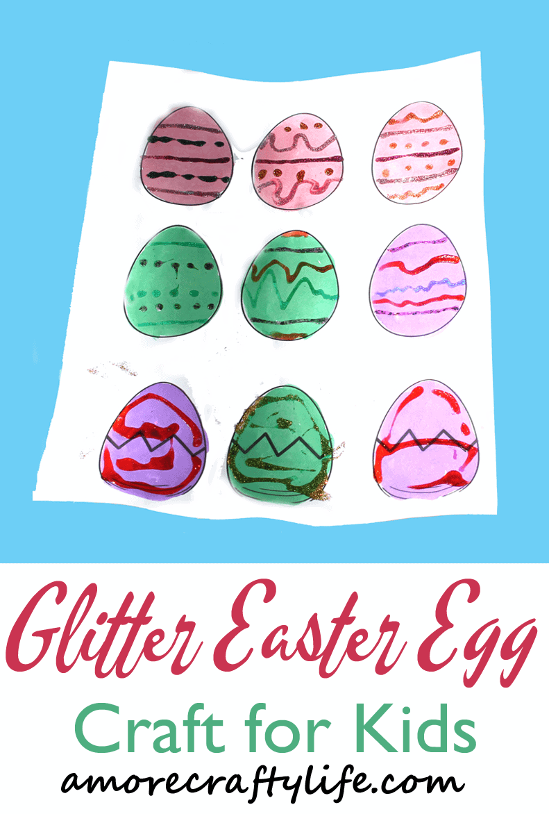 Free Printable Easter Egg Template Craft for Kids - A More Crafty Life