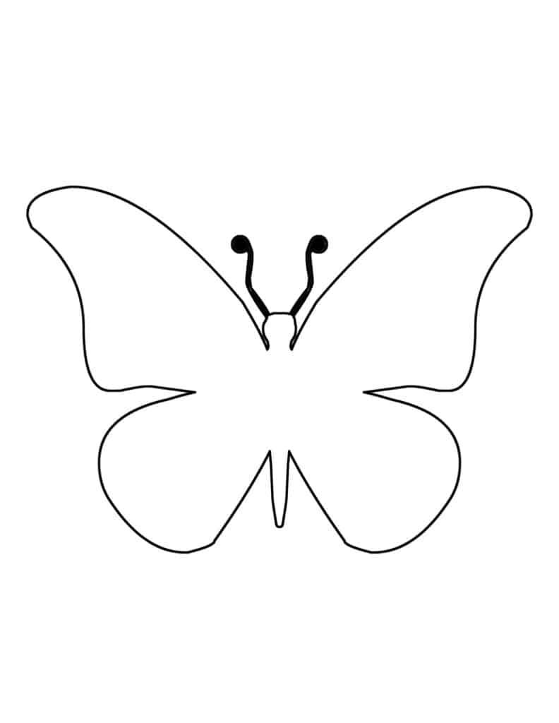 Printable Butterfly Dot Painting Craft Template - A More Crafty Life