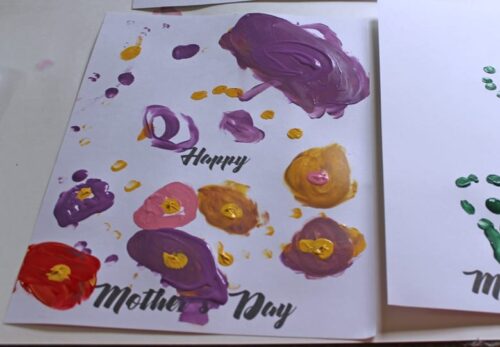 Printable Fingerprint Mother's Day Card - Handmade Gift - A More Crafty ...