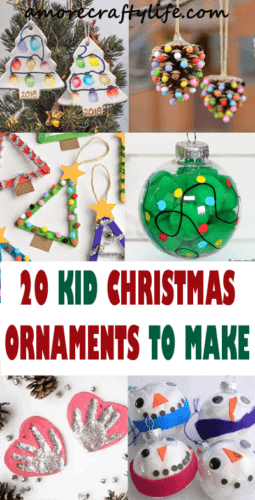 31 Christmas Ornament Kid Crafts to Make – Crafting Fun - A More Crafty ...