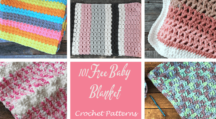 129 Cute Free Crochet Patterns for Babies' Blankets - A More Crafty Life