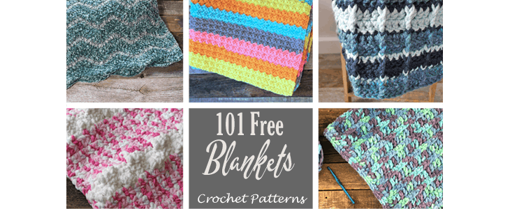 101+ Free Crochet Patterns For Blankets and Throws - A More Crafty Life