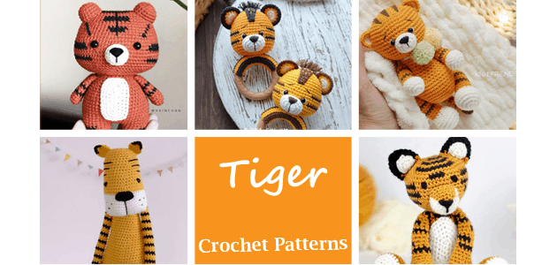 9 Crochet Tiger Patterns - Amigurumi Tips - A More Crafty Life