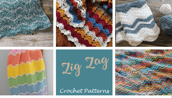35 Zig Zag Crochet Patterns to Make - Chevron - A More Crafty Life