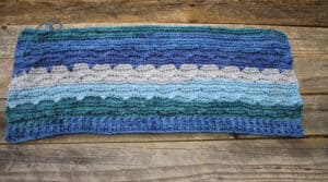 Beautiful Blue Waves Crochet Hat Free Pattern PDF - A More Crafty Life
