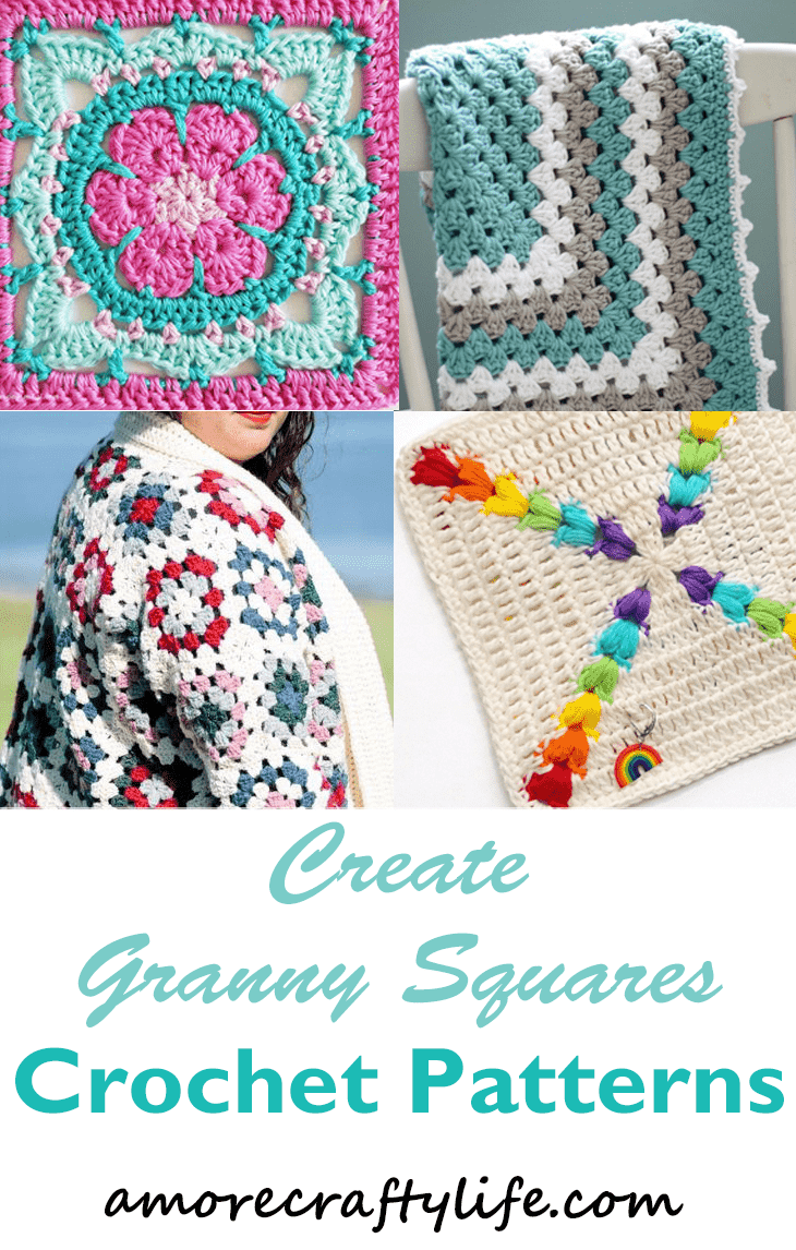 35 Granny Square Free Crochet Patterns to Make - A More Crafty Life
