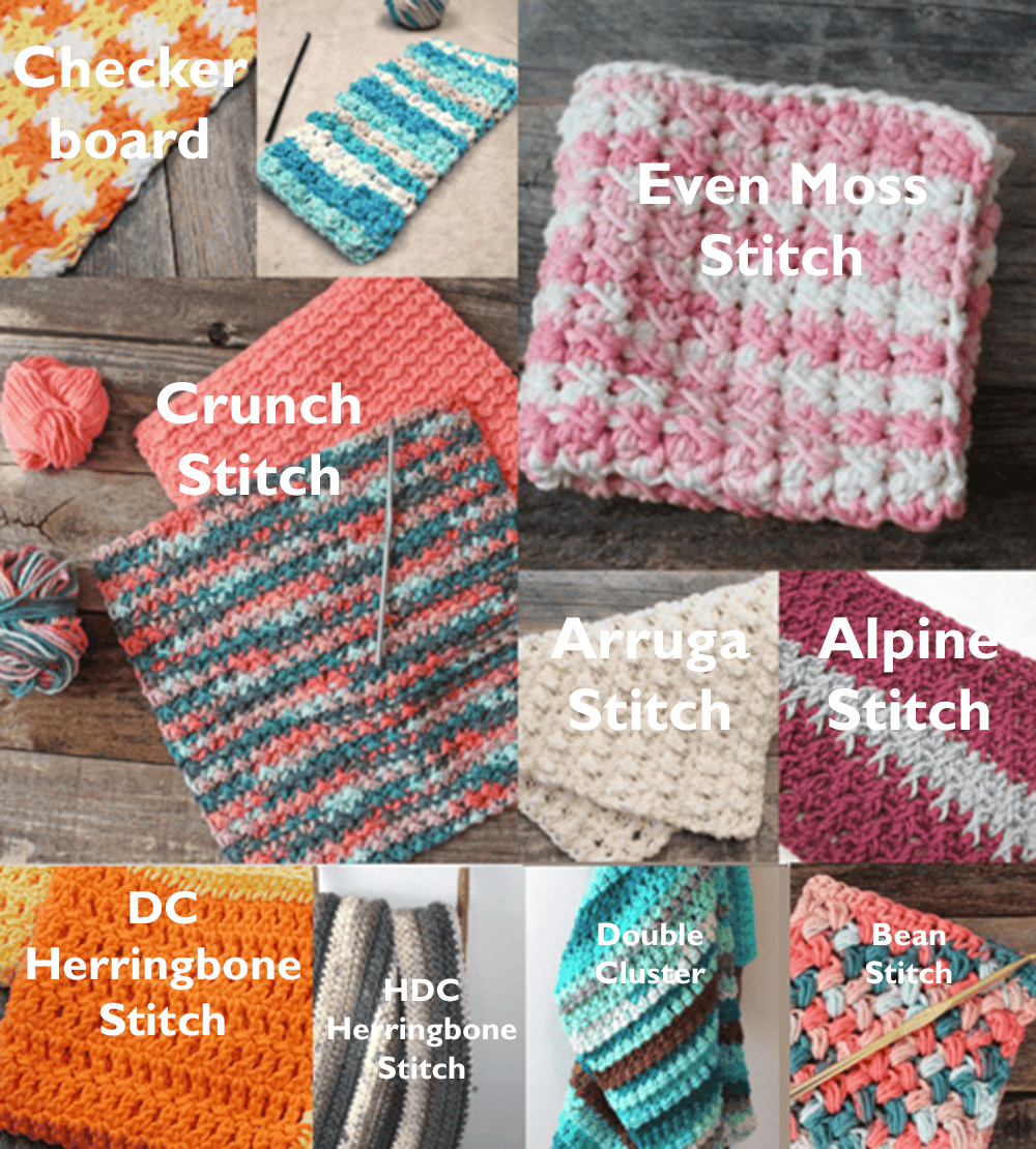 100 Different Types of Crochet Stitches Patterns with Pictures - A More ...