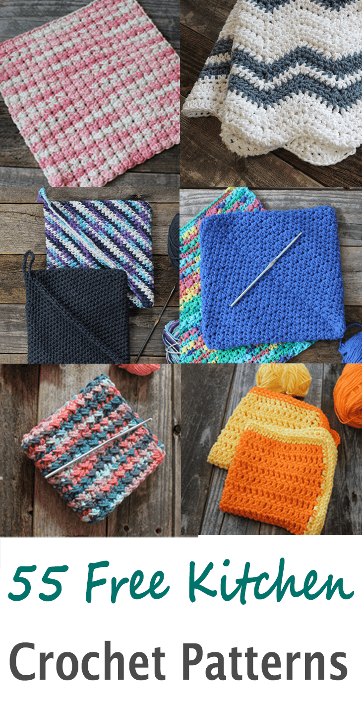55 Kitchen Crochet Patterns - Quick and Easy Ideas - A More Crafty Life