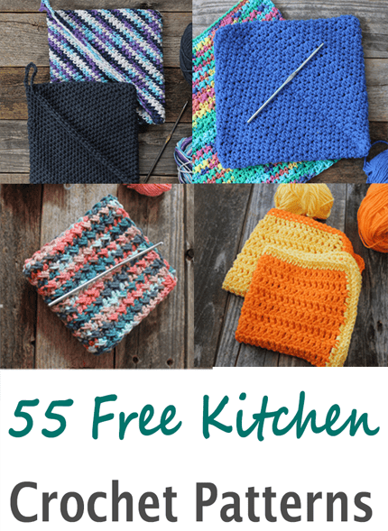 55 Kitchen Crochet Patterns - Quick and Easy Ideas - A More Crafty Life