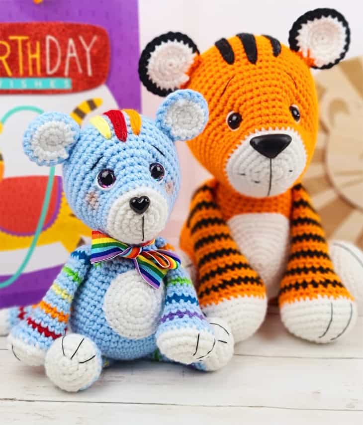 9 Crochet Tiger Patterns - Amigurumi Tips - A More Crafty Life