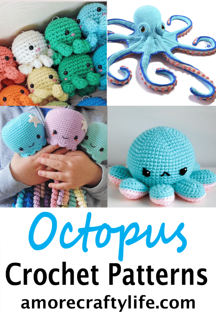 27 Cute Octopus Crochet Patterns- Amigurumi Tips - A More Crafty Life