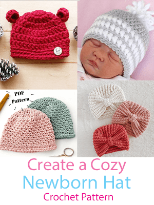 15 Cute Crochet Newborn Hat Patterns - A More Crafty Life