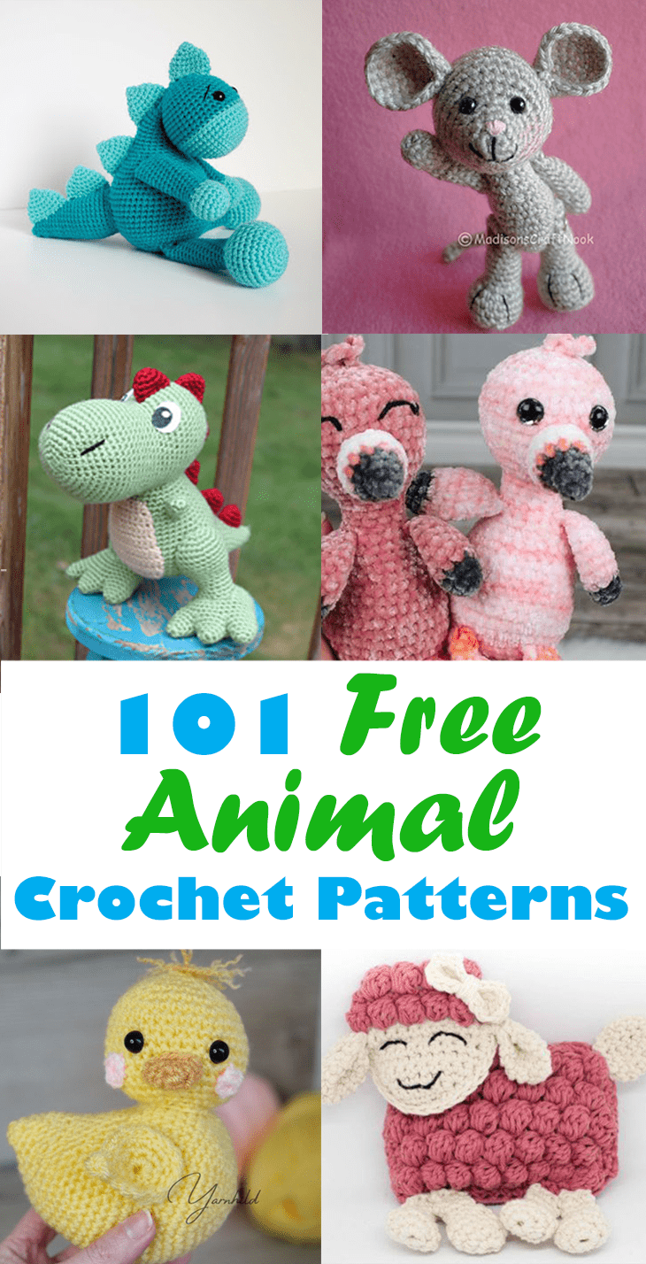 101 Animals to Crochet - Free Crochet Patterns - A More Crafty Life
