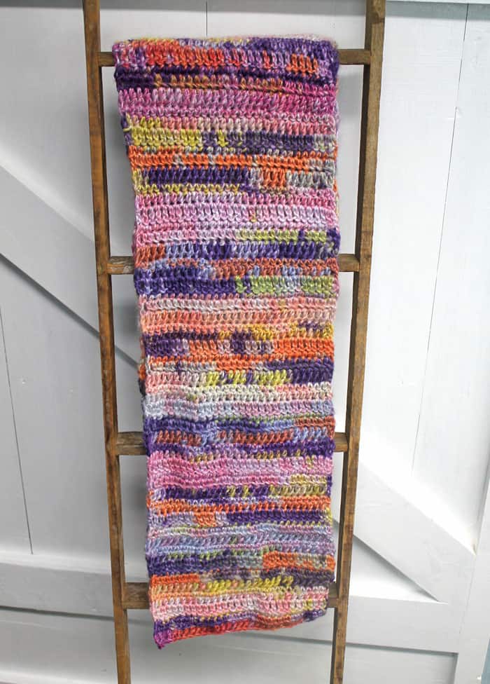 How to Crochet a Scarf - Basic Beginner Pattern - A More Crafty Life