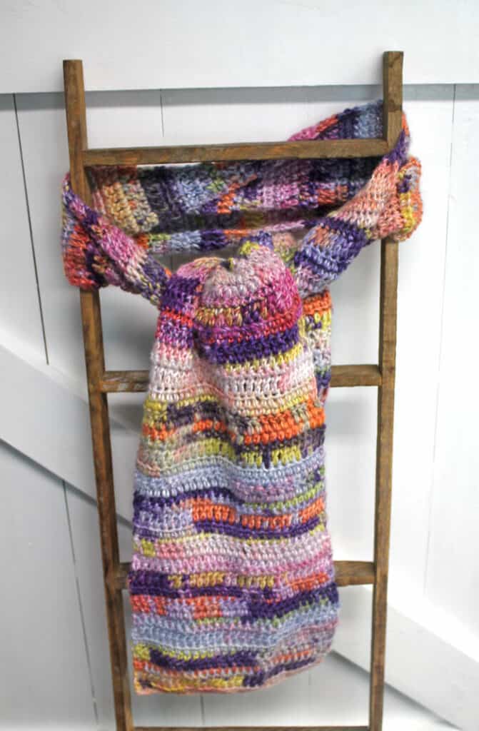 How to Crochet a Scarf - Basic Beginner Pattern - A More Crafty Life
