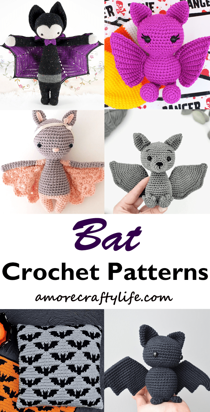 11 Cute Crochet Bat Patterns to Make - Halloween Fun - A More Crafty Life
