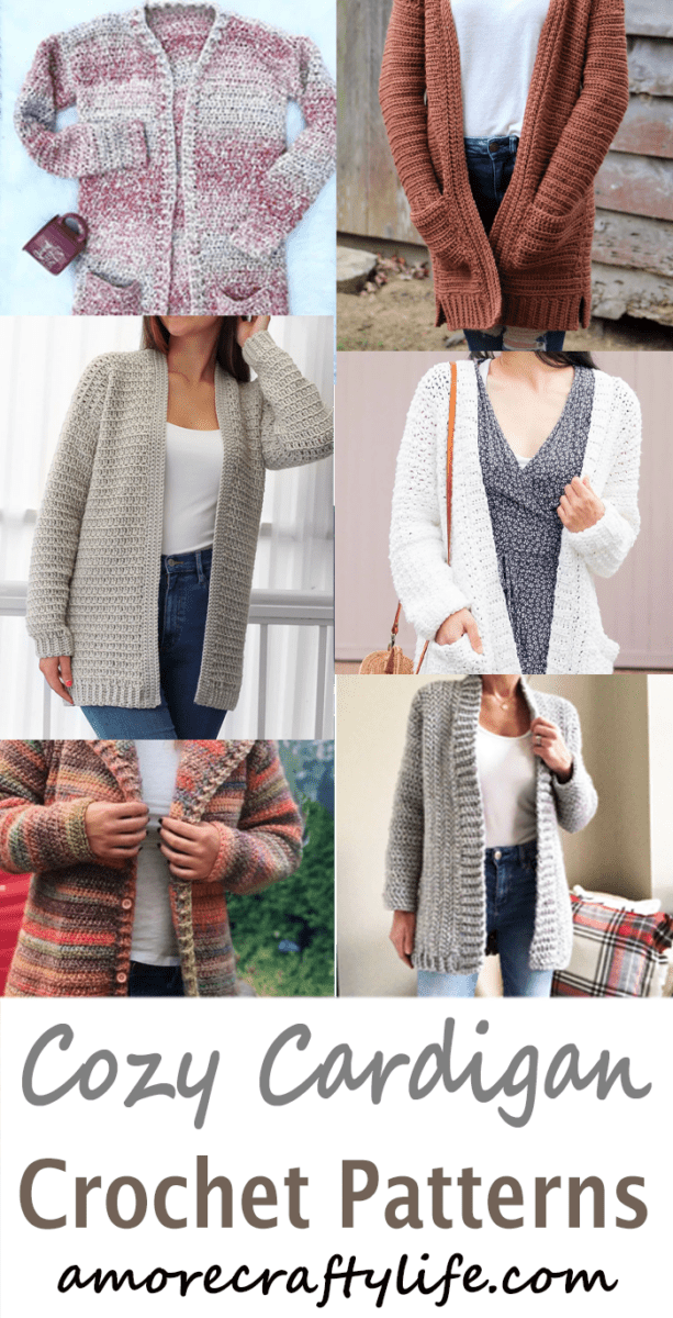 15 Cozy Patterns for Crochet Cardigans– Tips - A More Crafty Life