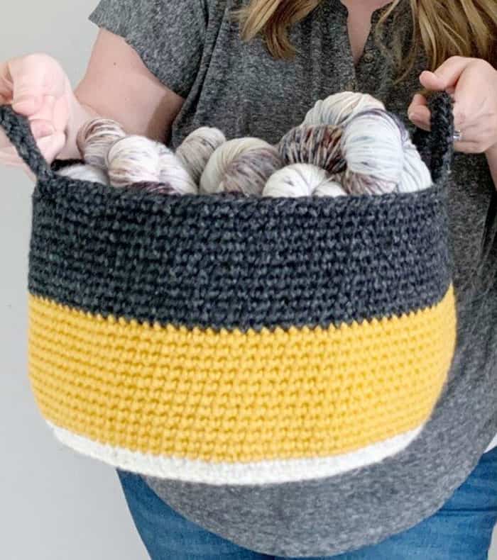 37 Free Crochet Basket Patterns to Make Get Organized - A More Crafty Life