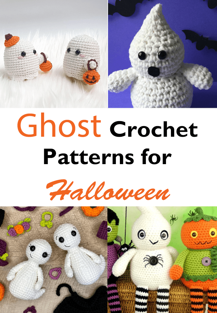 Make Easy 13 Crochet Ghost Patterns - Halloween Fun - A More Crafty Life