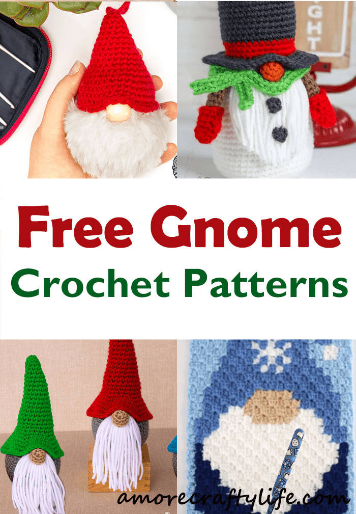 41 Free Cute Gnome Crochet Patterns to Create - A More Crafty Life