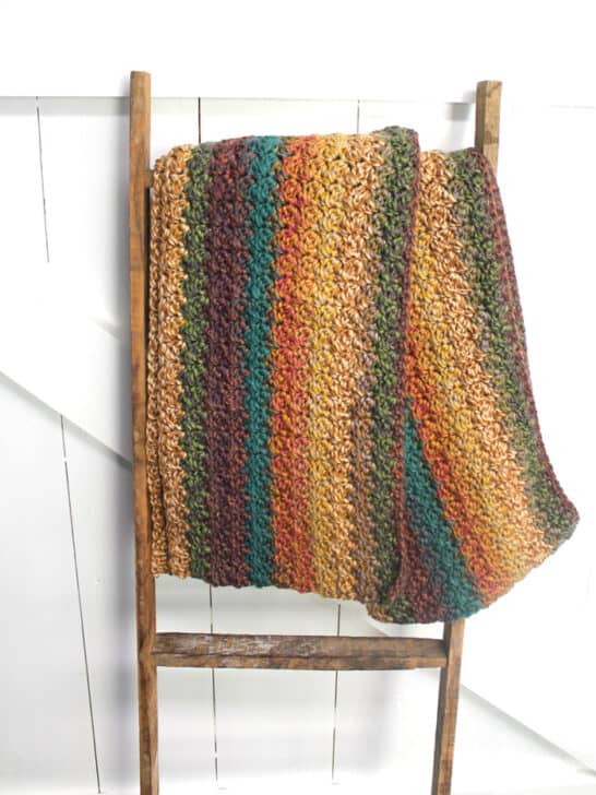 Free Striped Tweed Scarf Crochet Pattern - A More Crafty Life