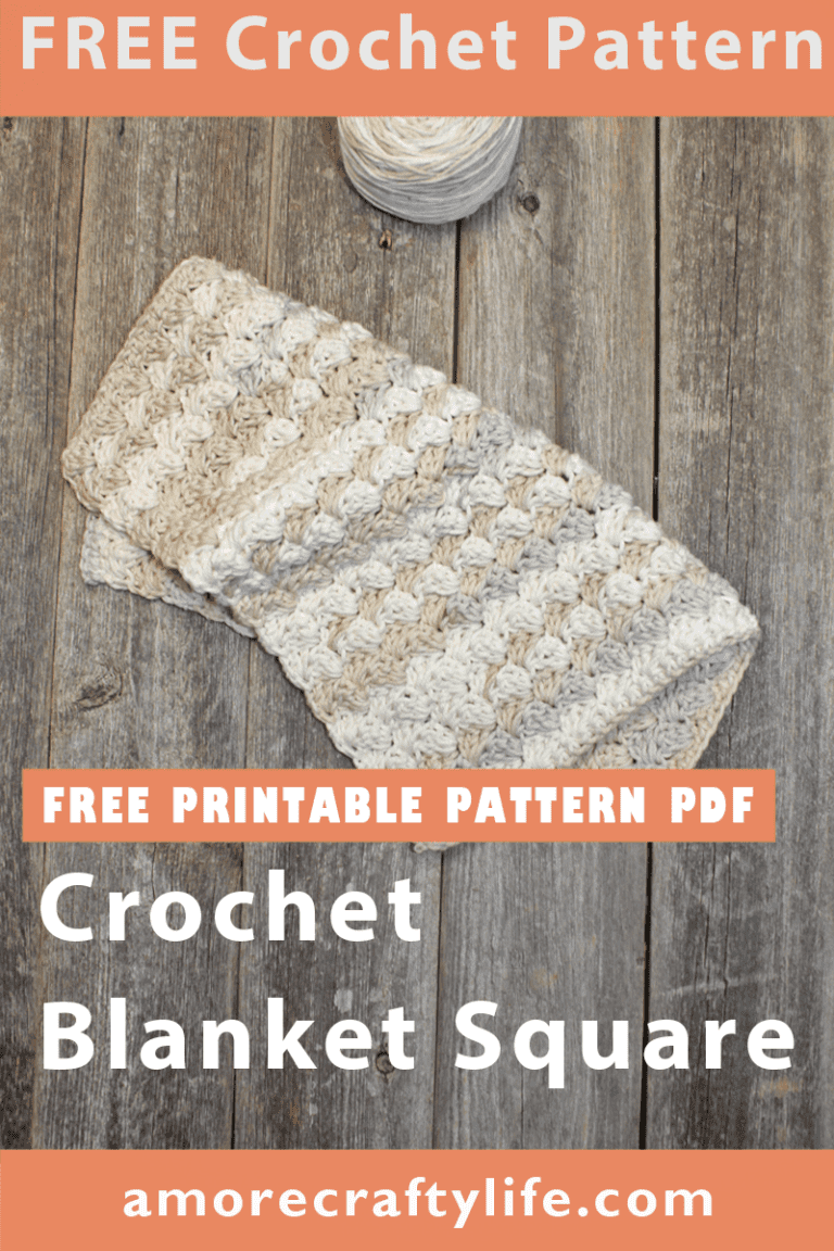 Crochet Blanket Stitch How to Square Pattern: Easy Tutorial - A More ...