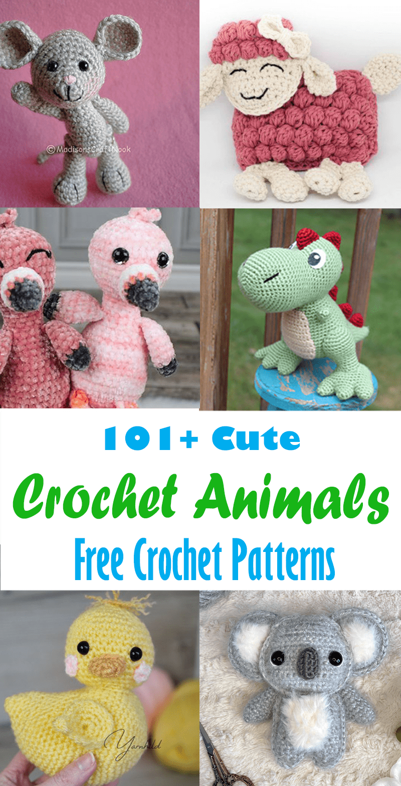 101 Cute Crochet Animals to Make: Free Crochet Ideas - A More Crafty Life