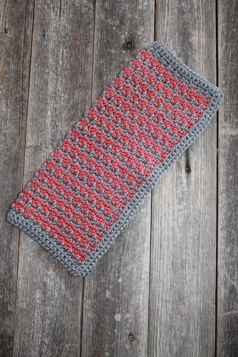 Houndstooth Stitch Washcloth Crochet Pattern: Easy Stitch - A More ...