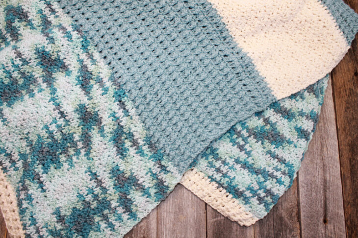 Summer Breeze Cotton Crochet Baby Blanket Pattern - A More Crafty Life