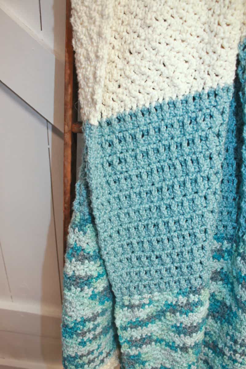 Summer Breeze Cotton Crochet Baby Blanket Pattern - A More Crafty Life