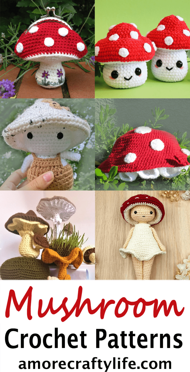 43 Fun Crochet Mushroom Patterns To Make Plushie Projects A More Crafty Life