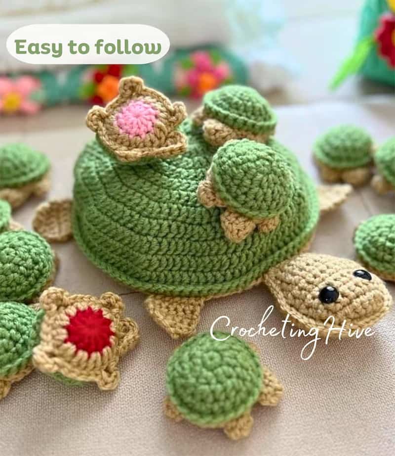 25 Cutest Crochet Turtle Patterns – Stuffed Toys to Make - A More ...