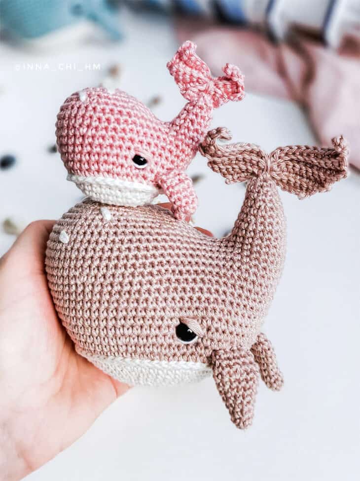 15 Cute Crochet Whale Patterns to Make: Stuffed Toys - A More Crafty Life